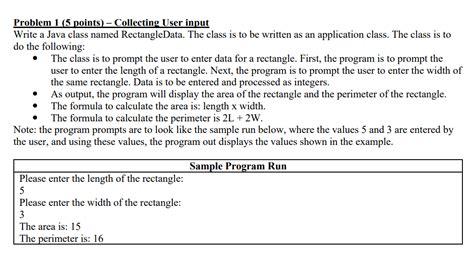 Solved Problem 15 Points Collecting User Input Write A