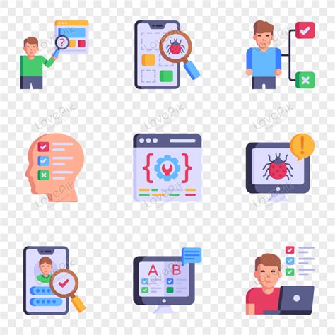 온라인 테스트 의 유행 평면 아이콘 Png 일러스트 무료 다운로드 Lovepik