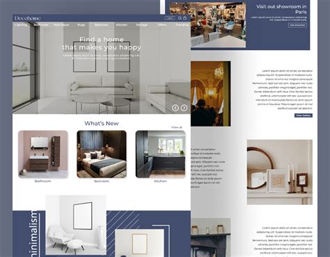 Home décor UI design on Behance