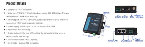 Usr W630 Bộ Chuyển đổi 2 Cổng Rs232rs485 Sang Wifiethernet Pusr