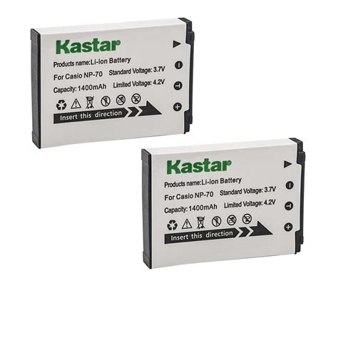 Kastar 2 Pack Battery Cnp 70 Replacement For Casio Np 70 Np70 Cnp 70 Cnp70 Battery Casio Bc