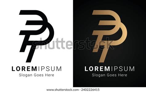 Luxury Initial Pp Monogram Text Letter Stock Vector Royalty Free 2402226415 Shutterstock