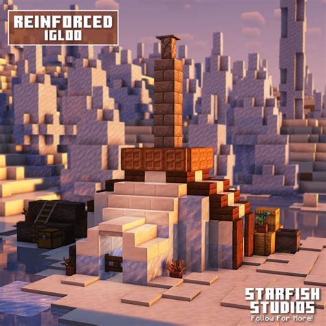 Reinforced Minecraft Igloo Build ☃️ Minecraft Projects Amazing