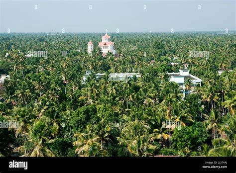 View Of A Thangasseri From Light House Kollam State Kerala India Stock