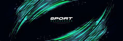 녹색과 파란색 브러시 그림은 검은색 배경에 분리된 하프톤 효과가 있습니다 그런지 스타일의 스포츠 배경 디자인을 위한 스크래치 및 질감 요소 0명에 대한 스톡 벡터 아트 및