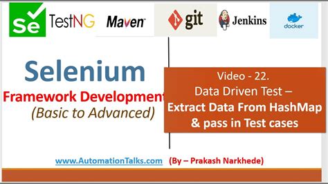 Selenium Framework Basic 22 Data Driven Test Part 7 Pass Test Data