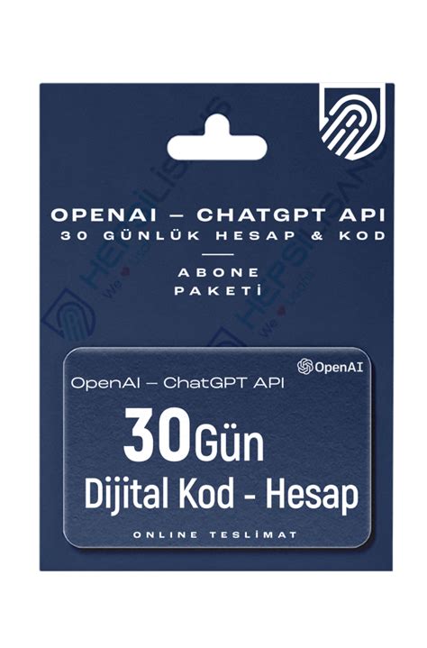Openai Chatgpt Api 1 Aylık