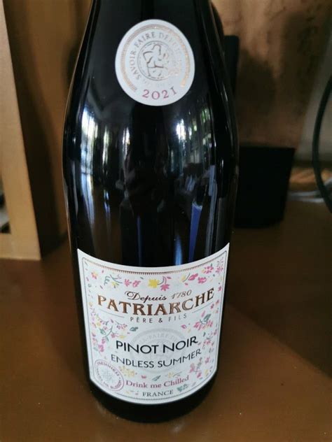 2018 Patriarche Père et Fils Pinot Noir Prestige France Vin de France