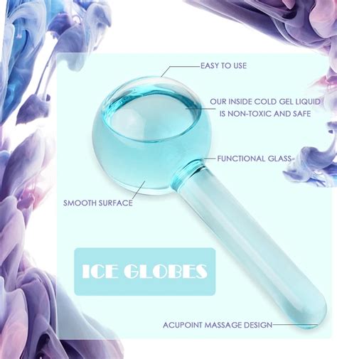 Best Selling Product Cold Massage Ball Ice Globe Facial Massager