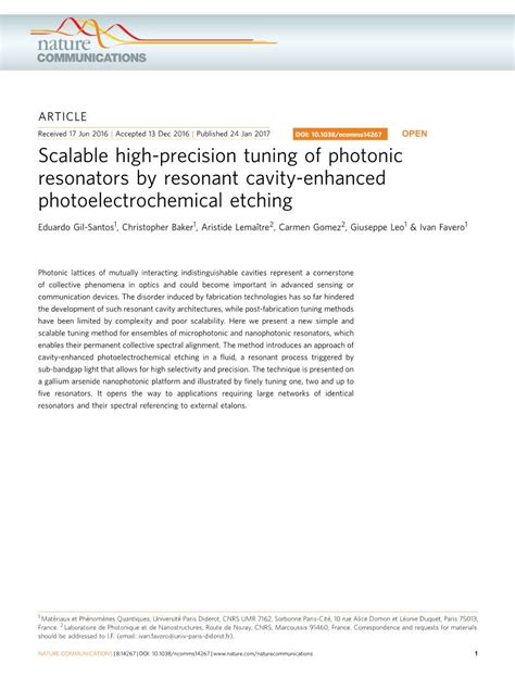 Scalable High Precision Tuning Of Photonic Resonators By Resonant