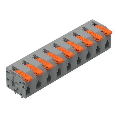 Pcb Terminal Block Lever 15 Mm² Pin Spacing 75 Mm 9 Pole Push In