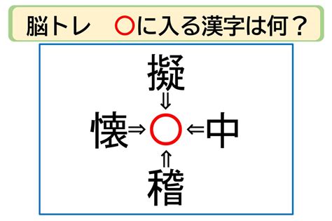 【脳トレ】擬〇・中〇・稽〇・懐〇。「〇」に入る漢字はなに？30秒以内に分かるかな？？【熟語パズル】 Trill【トリル】