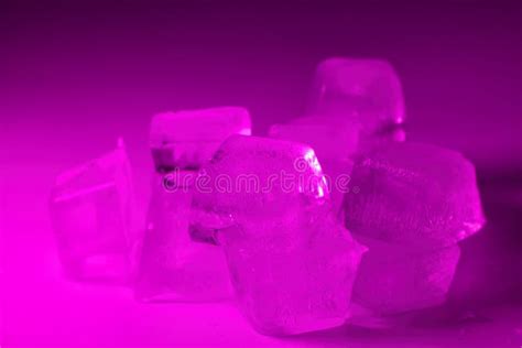 Frozen Water Ice Air Bubbles In Ice Colors Abstraction Beautiful Stock