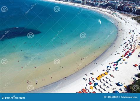 Aerial View Of Forte Beach In Cabo Frio Beach Rio De Janeiro Brazil