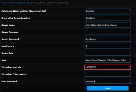how to install savage wilds to your conan exiles server knowledgebase