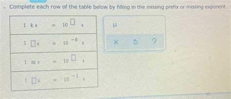 Solved Complete Each Row Of The Table Below By Filling In Chegg