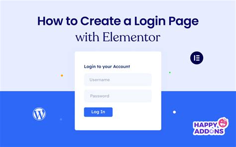 How To Create A Login Page On Wordpress With Elementor