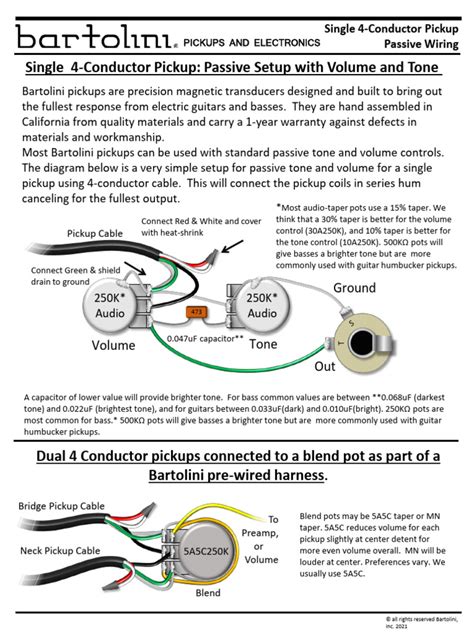 Pickup Wiring 4 Conductor Pdf Inductor Electrical Engineering