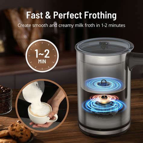 Buy Miroco Milk Frother Automatic Stainless Steel Milk Steamer With