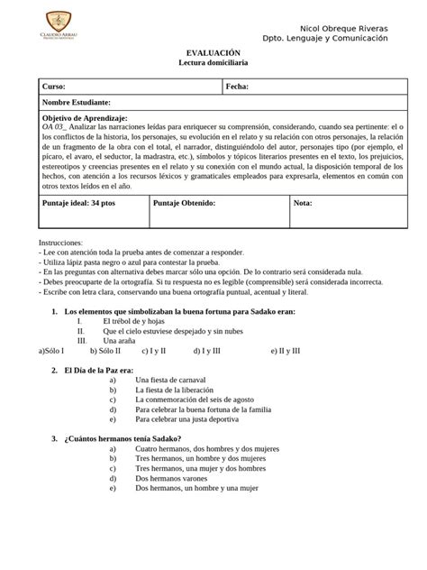 prueb lectur 6to pdf