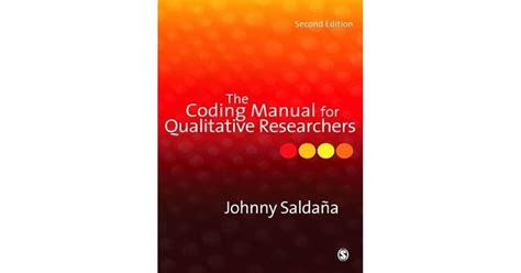 The Coding Manual For Qualitative Researchers By Johnny Saldana