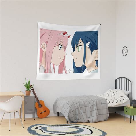 Zero Two Vs Ichigo Darling In The Franxx Tapestry Darling In The