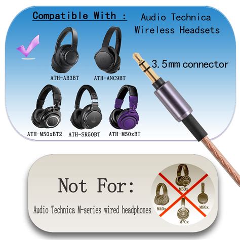 Buy WH XM Balanced Cable Replacement For Sony WH XM XM XB N Audio Technica ATH