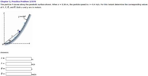 Solved Chapter Practice Problem The Particle Moves Along The