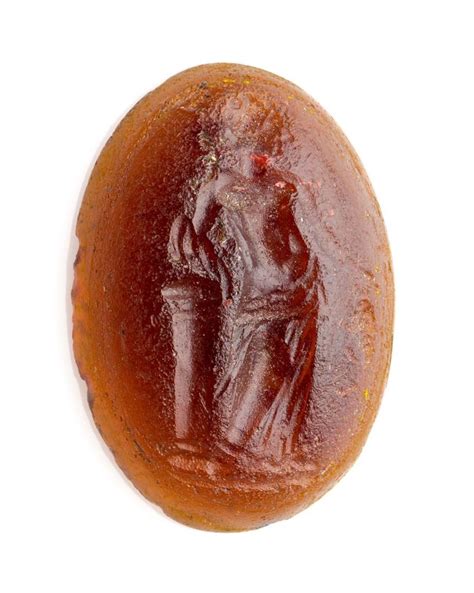Oval Gem With Aphrodite Leaning On A Pillar Aphrodite Museum Of Fine