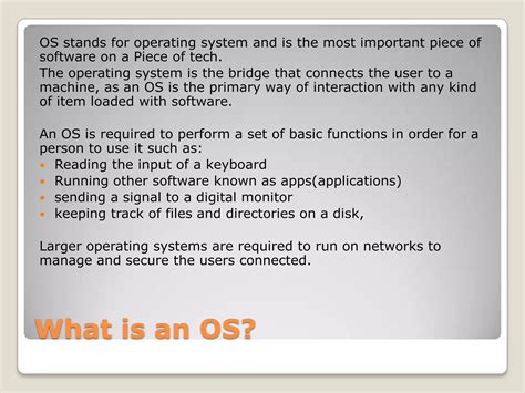 operating systems ppt