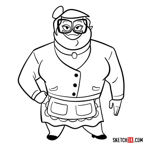 How To Draw Mrs Bentina Beakley Sketchok Easy Drawing Guides