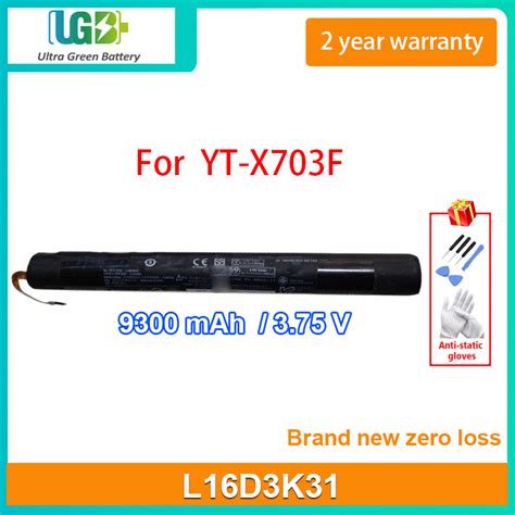 UGB New L D K L C K Battery For Lenovo Yoga Tab Plus Plus X F Plus X L YT X F YT