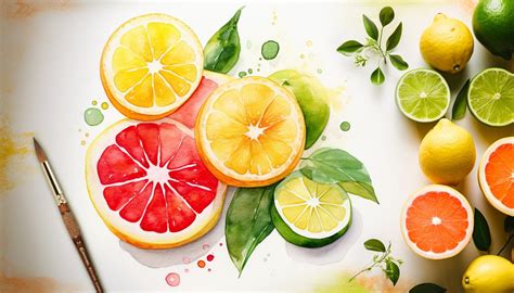 Watercolor Paintings Of Fruit