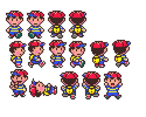 Pixilart Updooted Sprites 4 Ness By Nintendo Fan