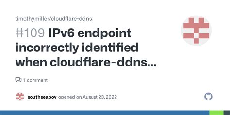 IPv6 Endpoint Incorrectly Identified When Cloudflare Ddns Runs On A