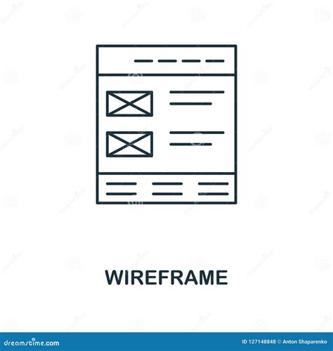 Wireframe Outline Icon Simple Design From Web Development Icon