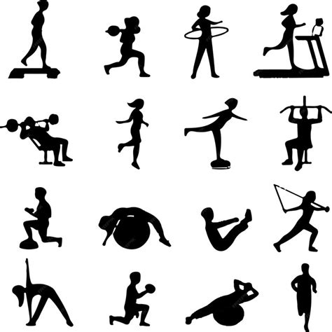 Premium Vector Vector Yoga Postures Exercises Set