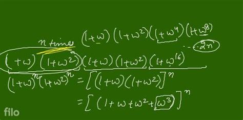 If 1 ω ω2 be the three cube roots of unity then 1 ω 1 ω2 1 ω4 1 ω8