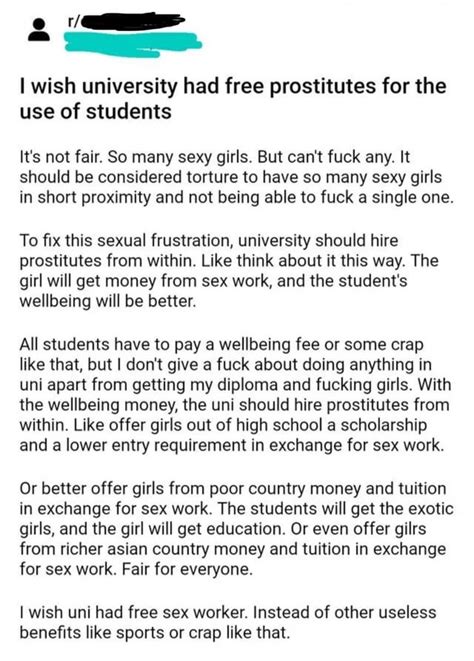 Just Make Women With Less Opportunities Sex Slaves Rblatantmisogyny