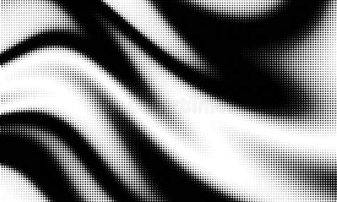 Monochrome Gradient Halftone Dots Background Vector Illustration Big Wave Stock Vector