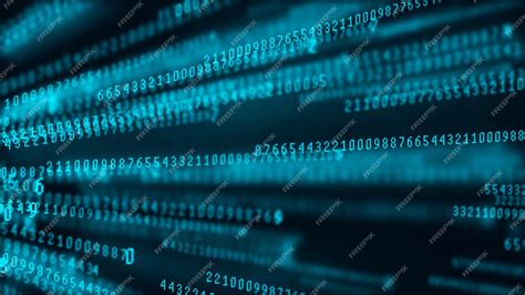 premium photo digital background matrix data packets binary computer