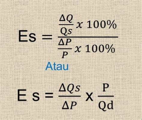 Cara Menghitung Koefisien Elastisitas Penawaran Lengkap