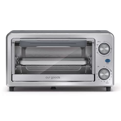 Our Goods 4 Slice Toaster Oven Stainless Steel Shop Toasters At H E B