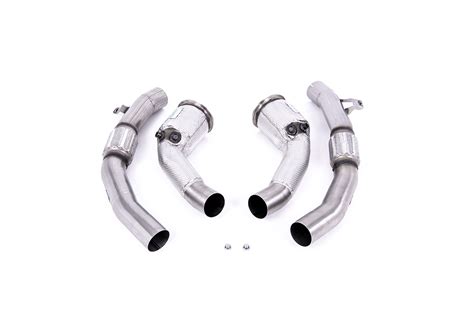Milltek Large Bore Downpipes Und Cat Bypass Pipes Audi Rs6 C8 4 0 V8 Bi Turbo Ohne Opf Gpf