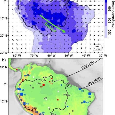 Precipitation And Low Level Atmospheric Circulation A And Download Scientific Diagram