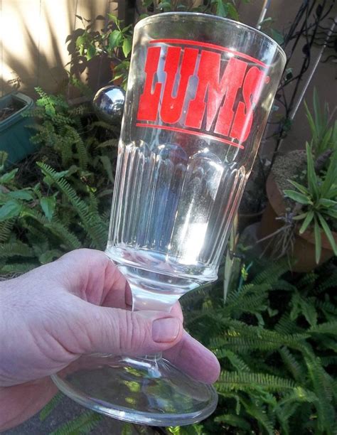 Vintage 16oz Lums Heavy Glass Beer Glass With Pedestal 8 12 Tall