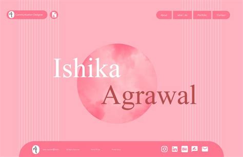 Ishika Agrawal On Linkedin Ui Portfolio Website Design