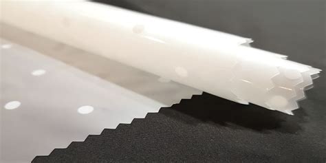 TPU白色圆点印花 TPU雨衣面料印刷