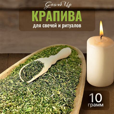 Крапива сушеная трава 10 гр - сухоцветы для свечей, творчества и ...