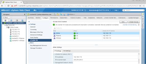 vcenter server high availability vcha powercli 6 5 community module